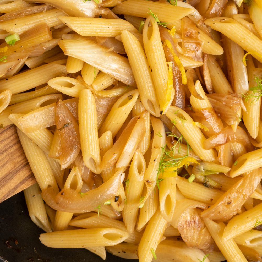 Simple Fennel Pasta with Lemon - Vegan on Board
