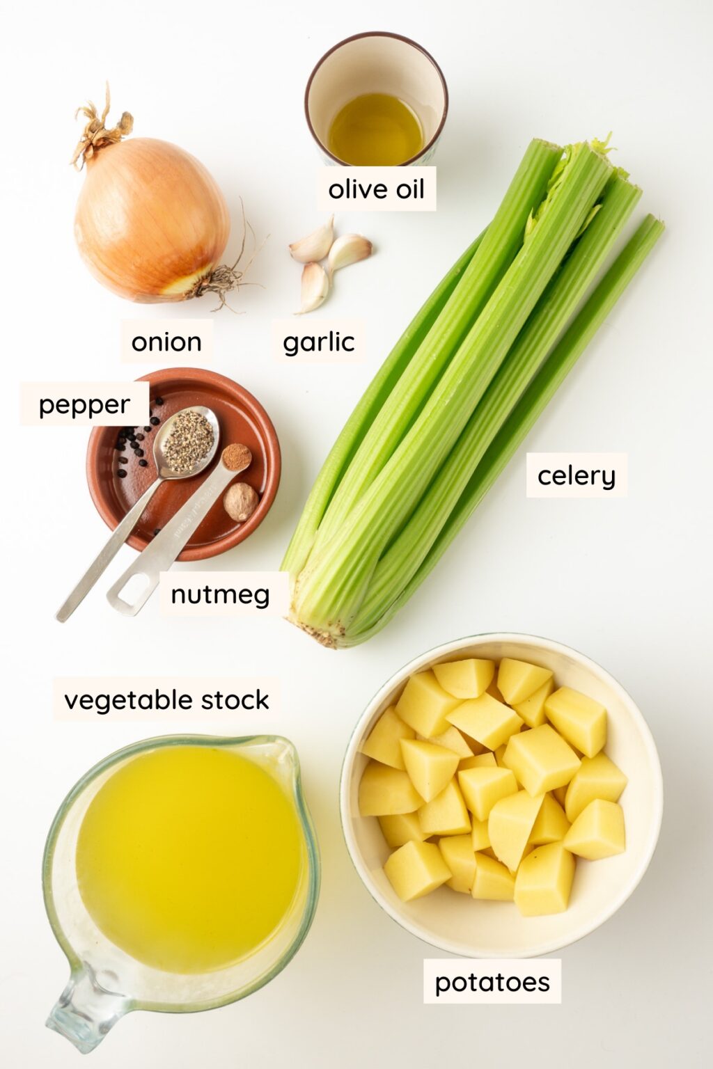 Celery Potato Soup - Vegan on Board