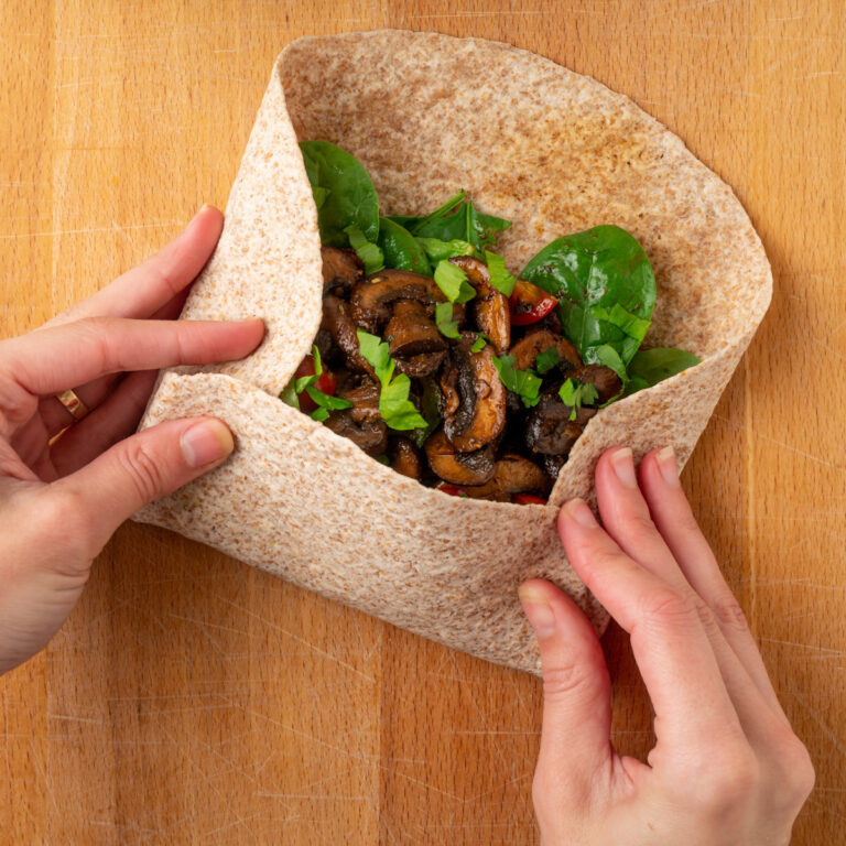Easy Mushroom Wraps - Vegan on Board